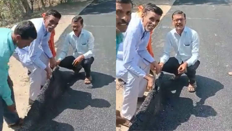 Warga India Marah dan Kecewa, Perbaikan Jalan Ternyata Menggunakan ...
