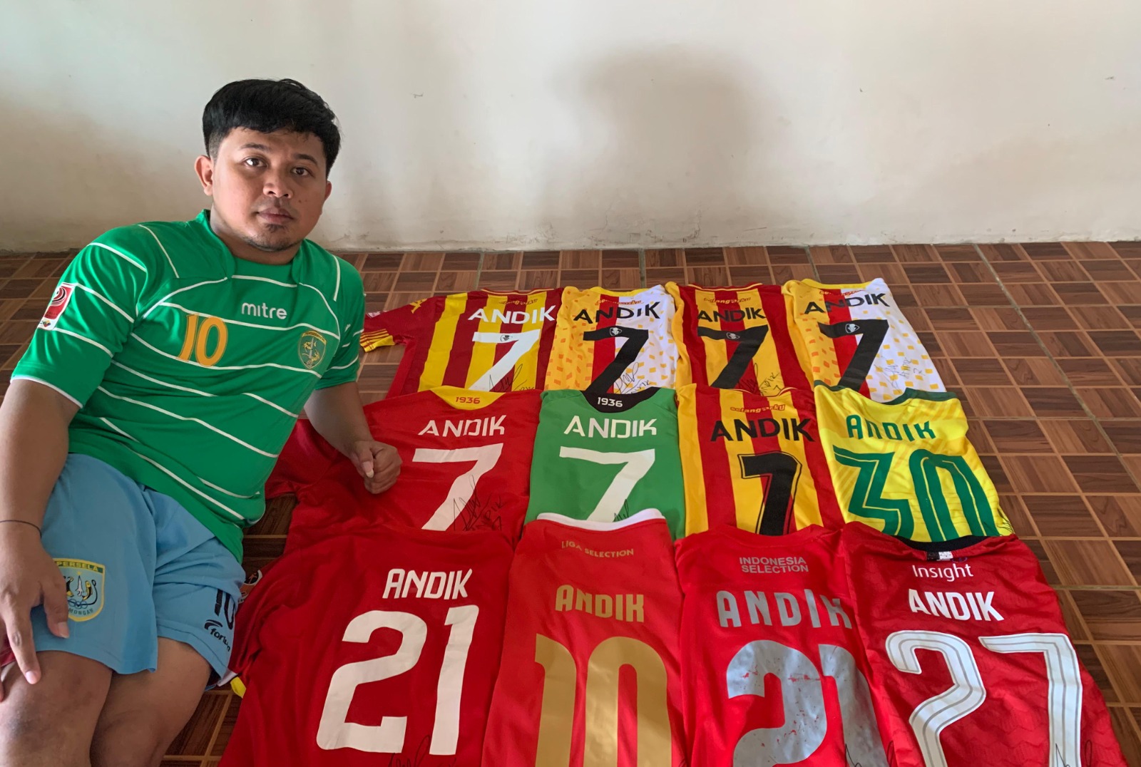 Kisah Alvin Fahrizal, Mengoleksi Jersey Andik Vermansah dari Masa ke ...