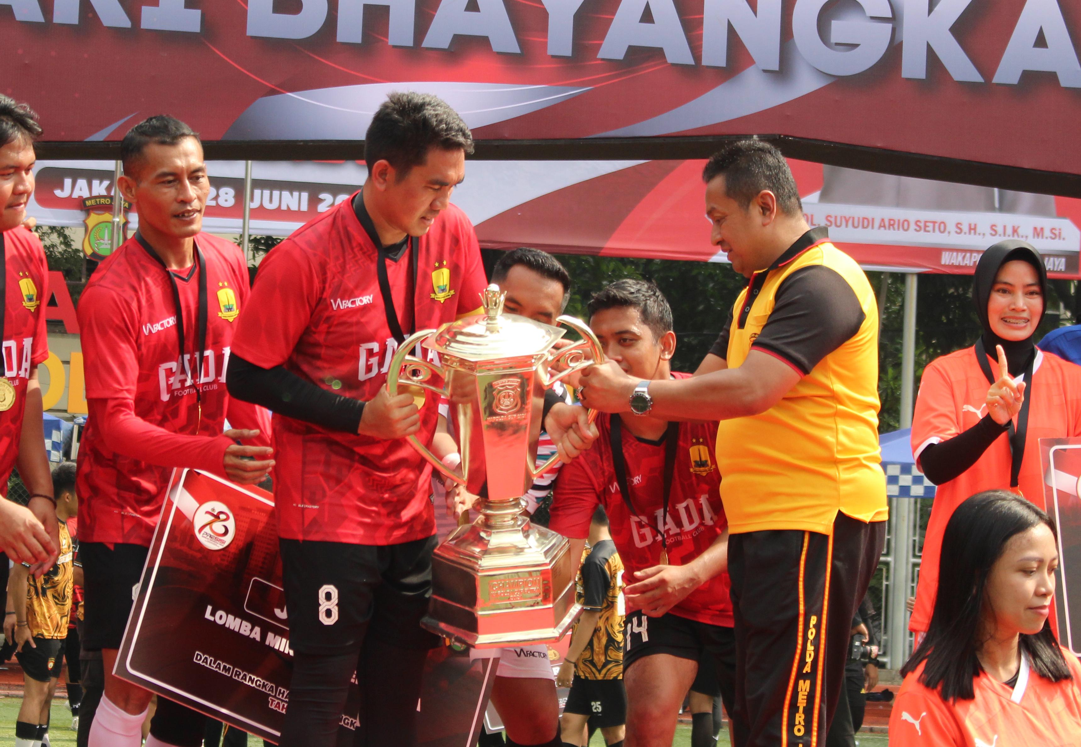 Brimob Polda Metro Jaya Juara 1 Mini Soccer Kapolda Cup 2024